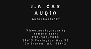 J.A Car Audio Offers Car Audio Installations in Covington, WA 98042